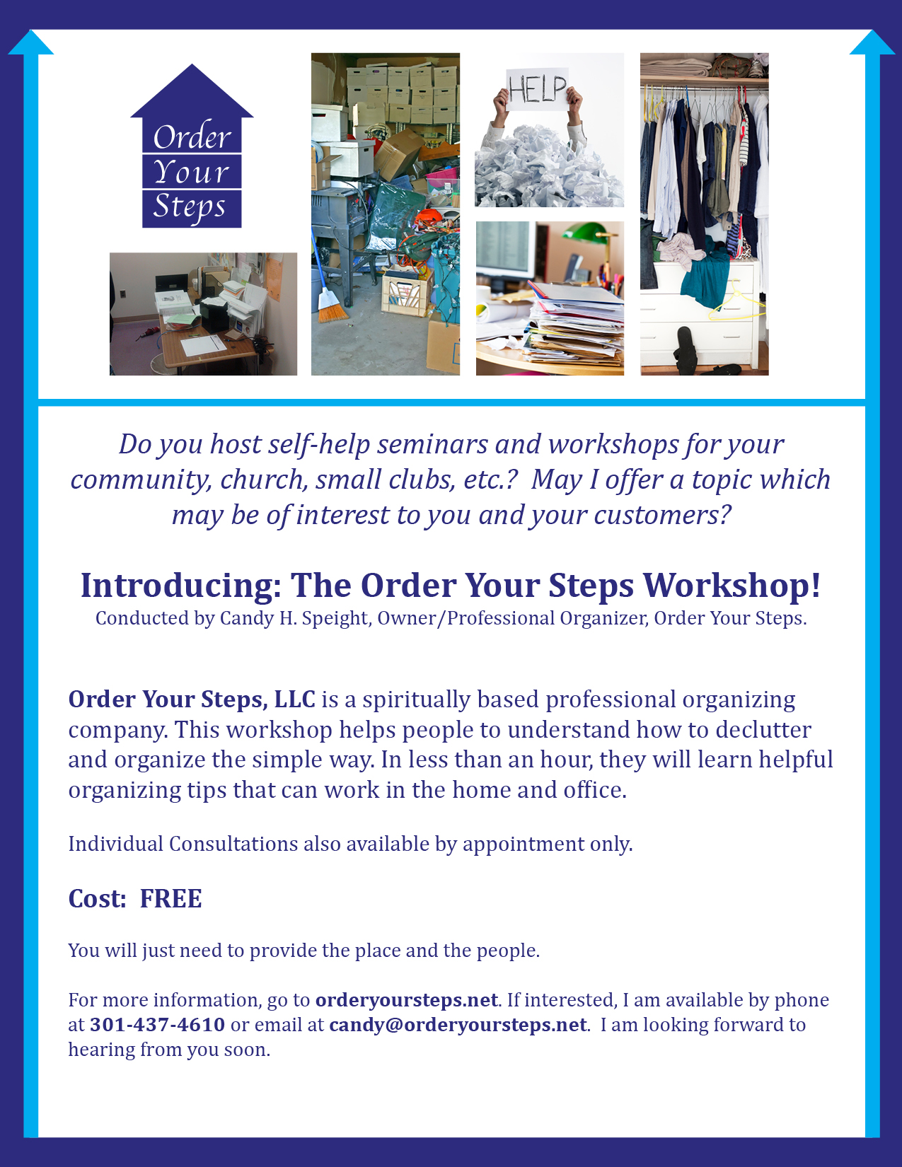 FREE Organizing Workshops – Order Your Steps, LLC